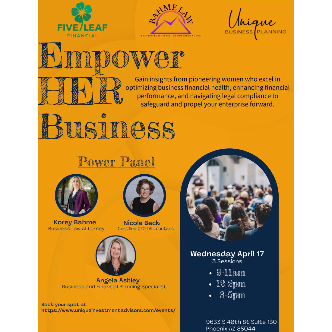 Empower Her Business Symposium - Unique Investment Advisors Empower Her Business Symposium - Unique Investment Advisors